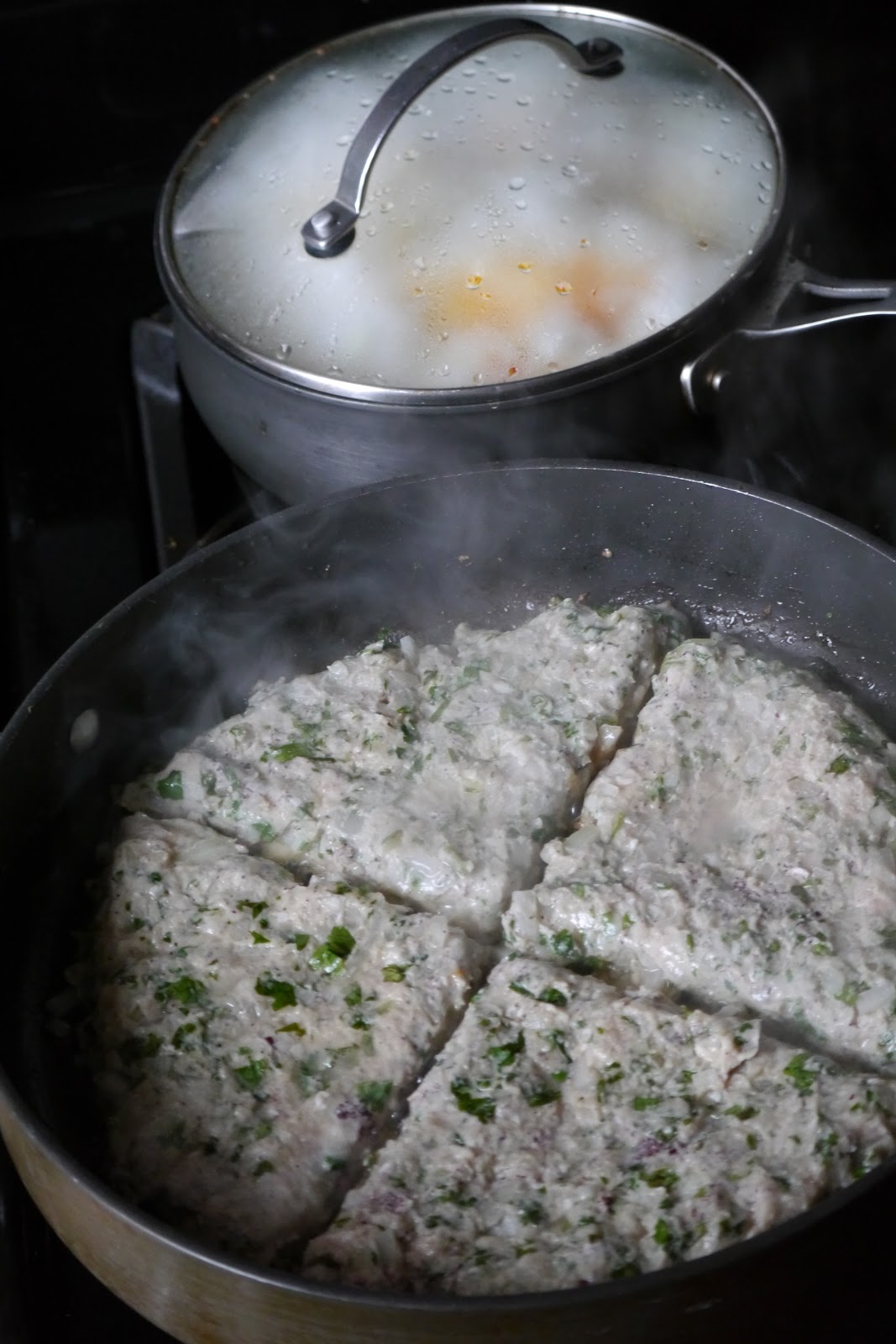 Turkey, tahini, and sumac Persian style pan kebabs