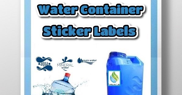 Water Container Sticker Labels - StickersPH.com Philippines