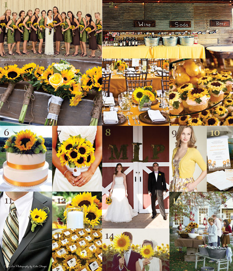 The Very Indecisive Bride: The Radiance of a Sunflower Wedding