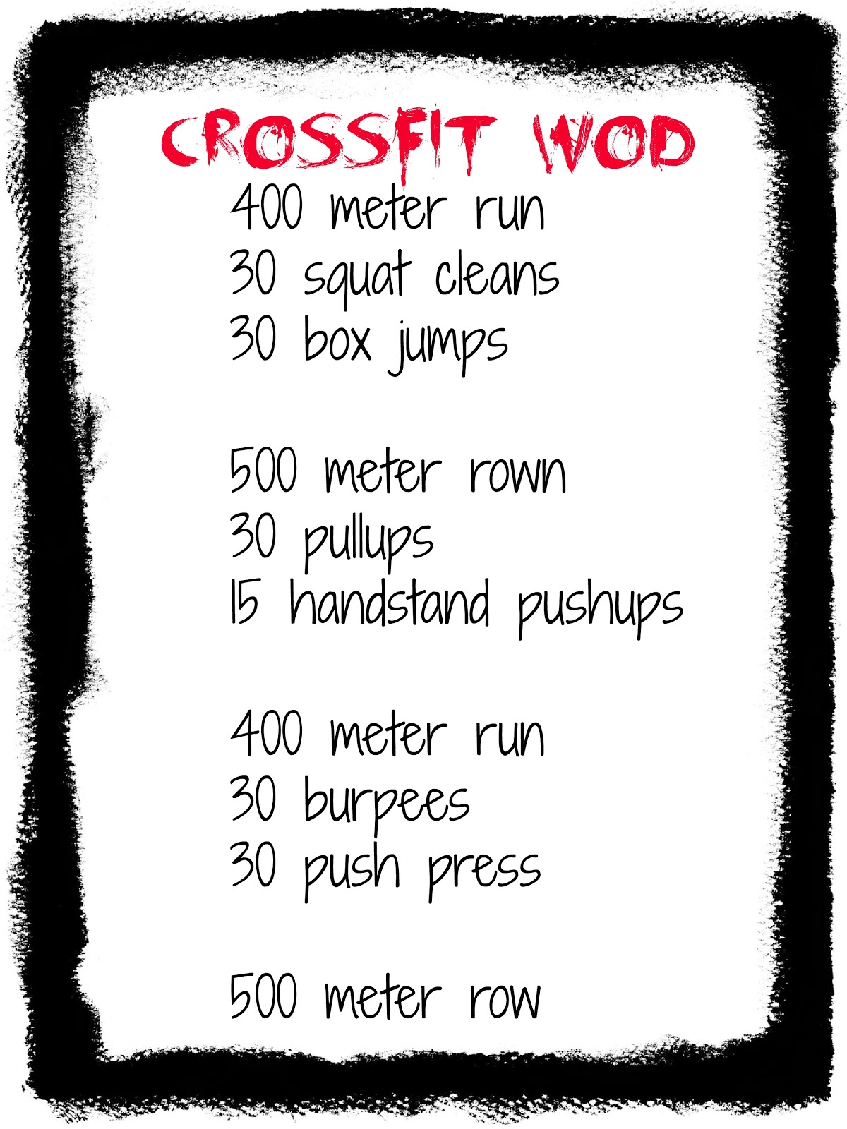 Allison's Miles: CrossFit WODs