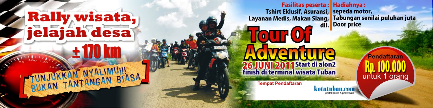 desain desain: Desain Baleho dan Spanduk Tour Of Adventure by desain gratis