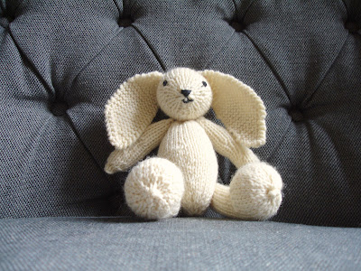 field wonderful: knitted bunny and top handmade baby gifts