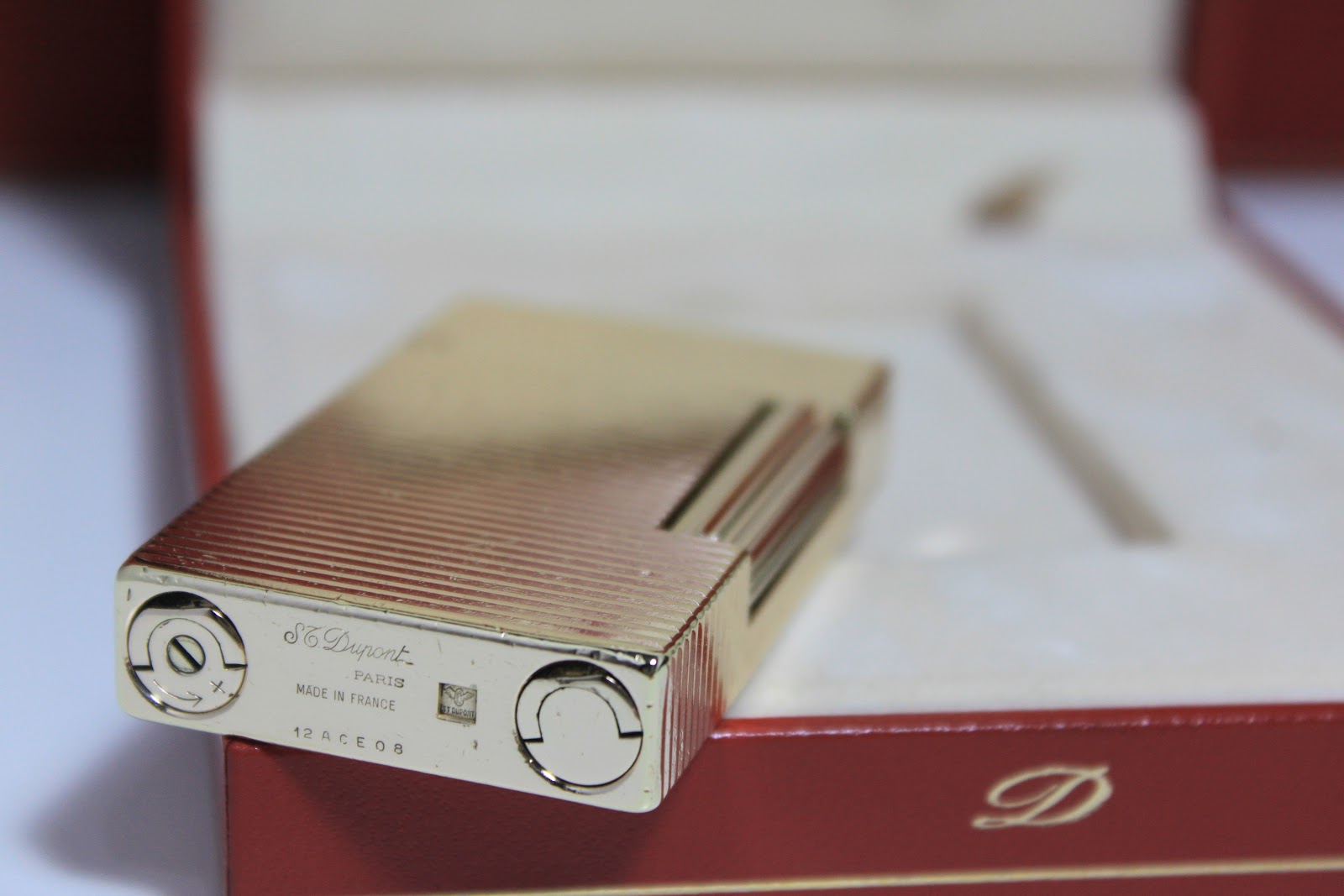 ziq S.T. DUPONT collections: ORIGINAL S.T.DUPONT LINE 2 GOLD WITH NICE ...