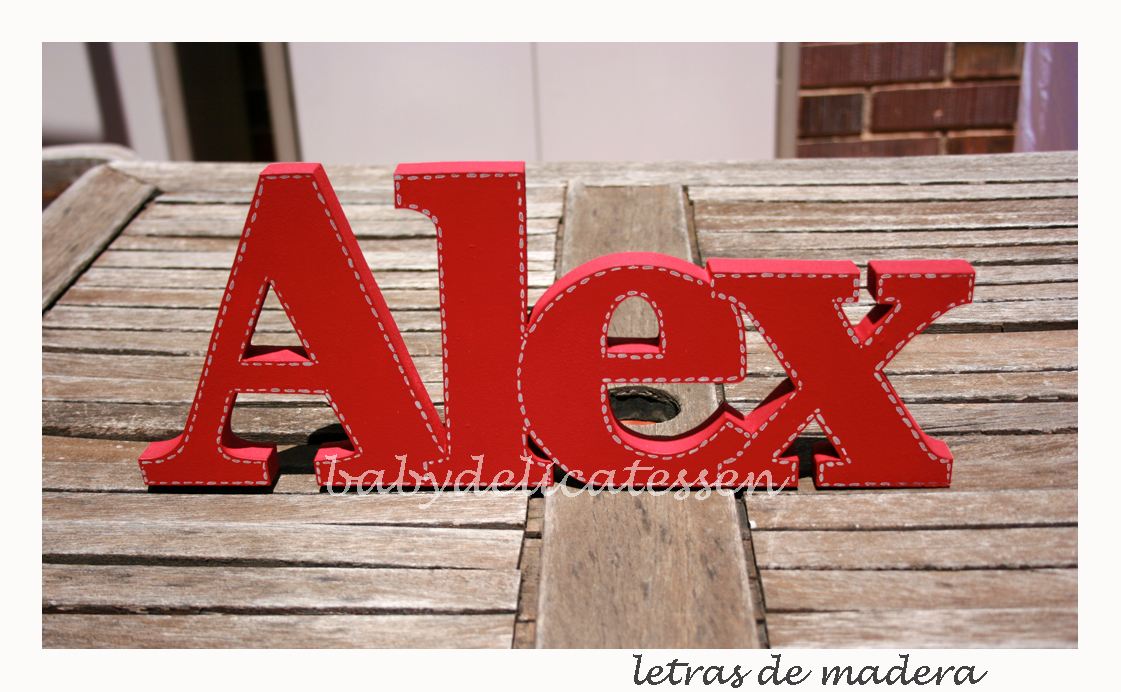 BABY DELICATESSEN LETRAS DE MADERA: agosto 2014