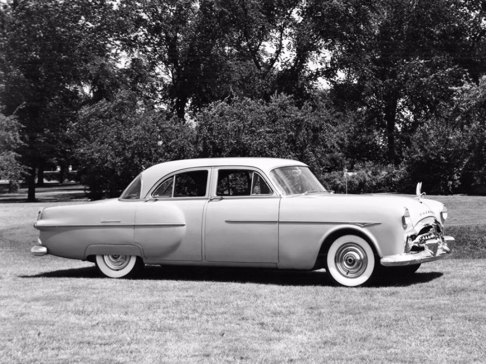 Beautiful Black and White Photos of a 1951 Packard 300 4-Door Touring ...