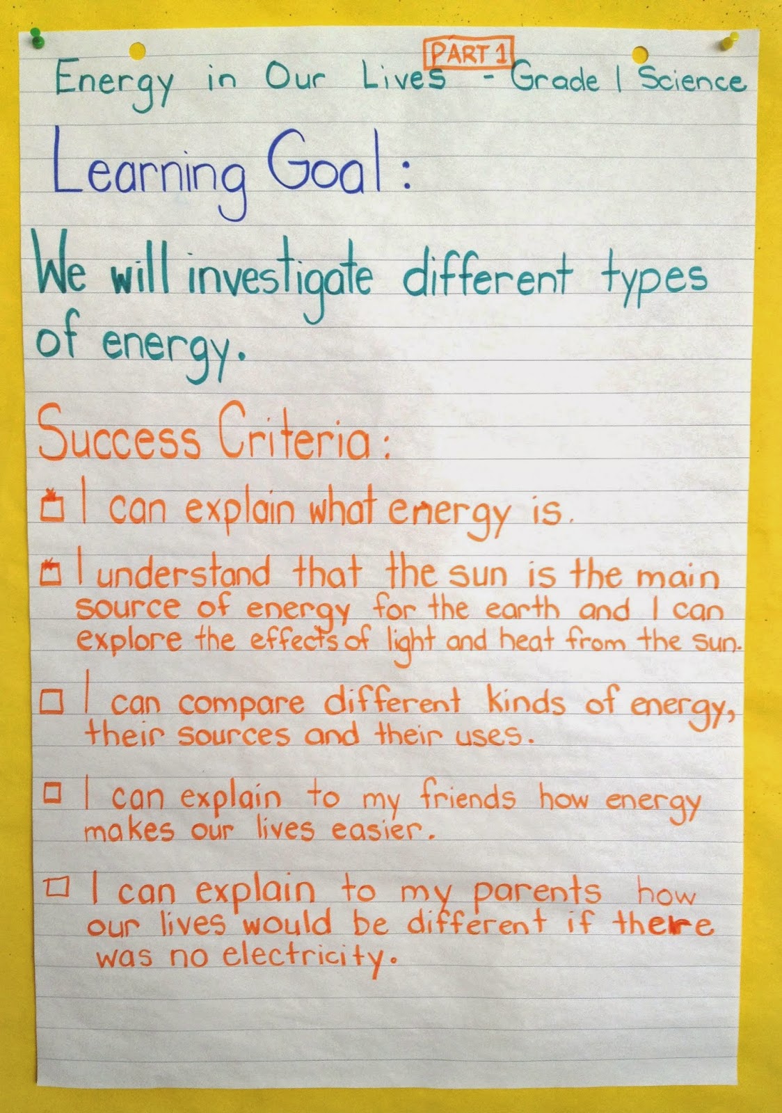ms. brown's classroom: Energy in Our Lives