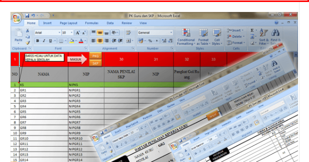 Download Contoh Aplikasi PKG dan SKP dengan Microsoft Excel Terbaru ...