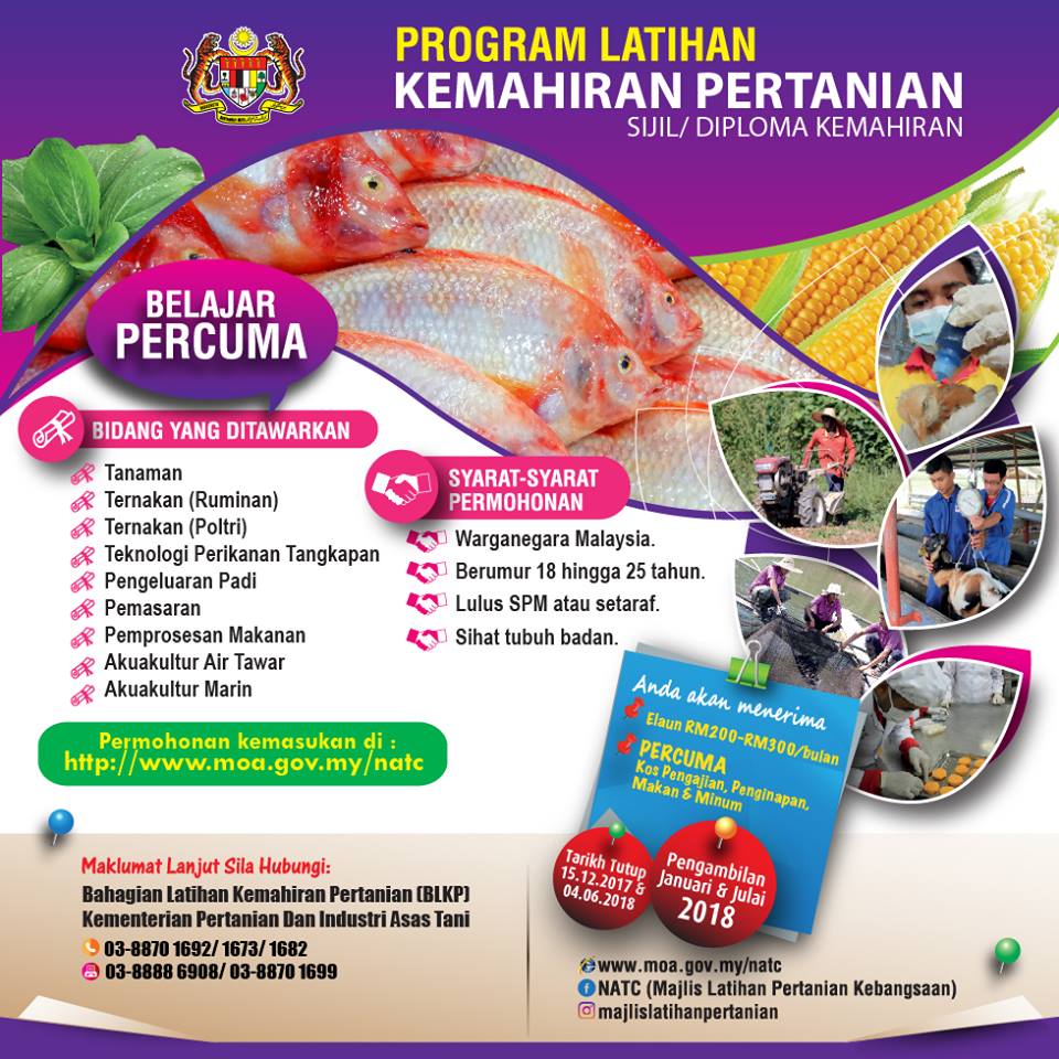 Program Latihan Kemahiran Pertanian Kebangsaan (PLKPK) Sesi Jan 2018 ...