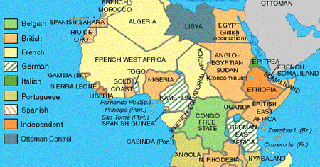 Imperialism In Africa Map