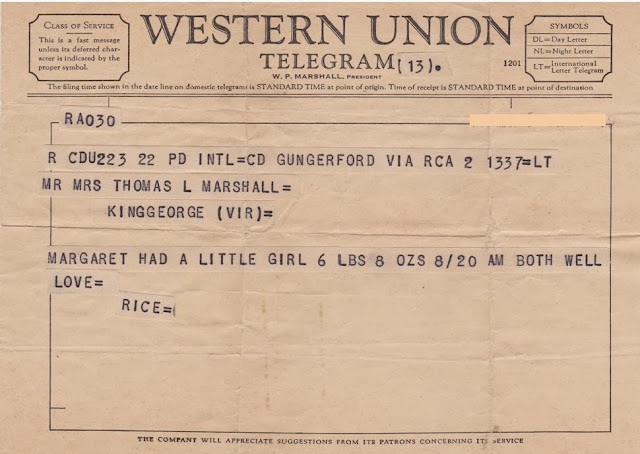 UpFront with NGS: Telegrams are practically extinct -- did they deliver ...