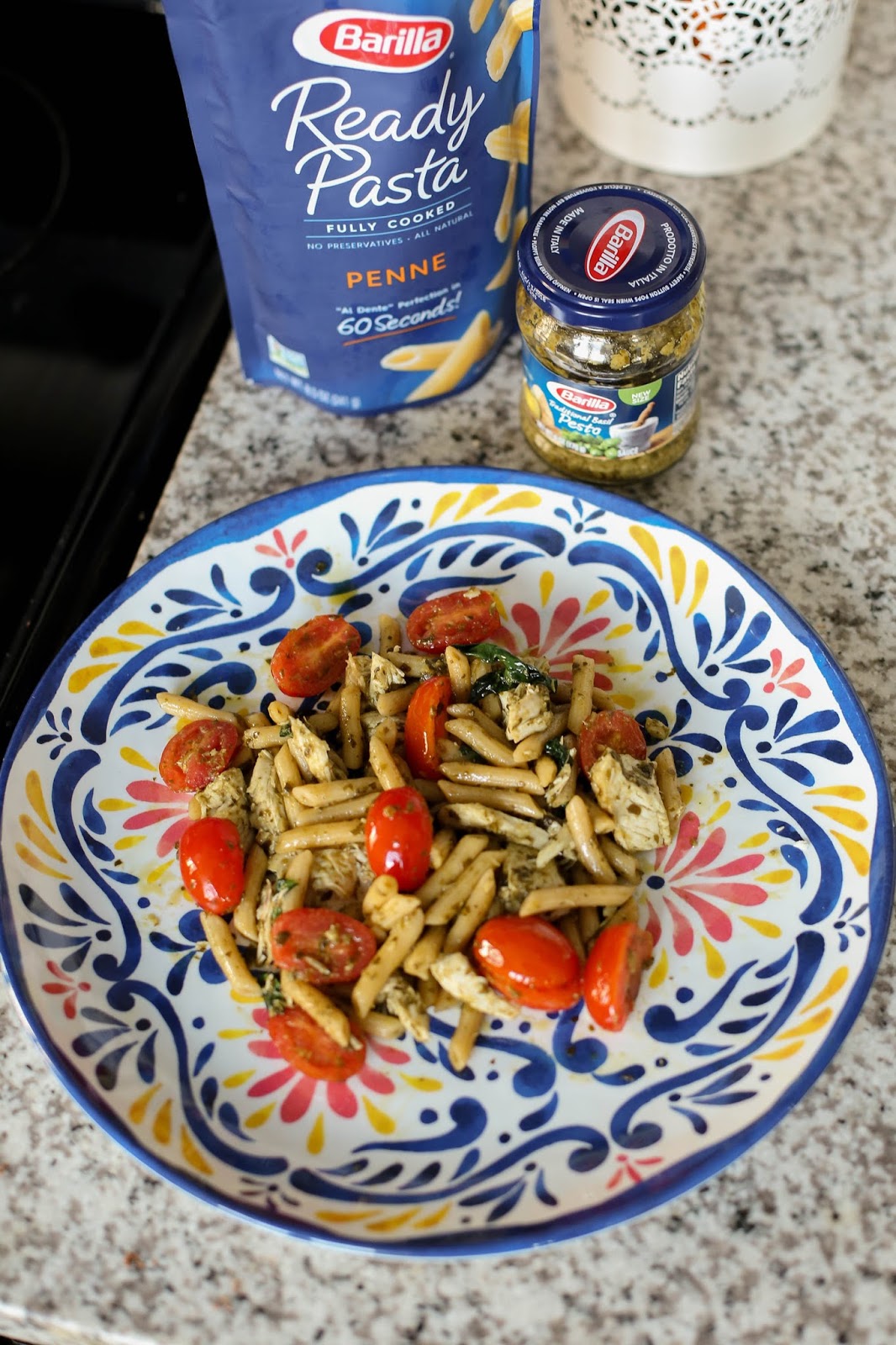 Easy Weeknight Dinner: Pesto Pasta Recipe with Barilla Ready Pasta ...