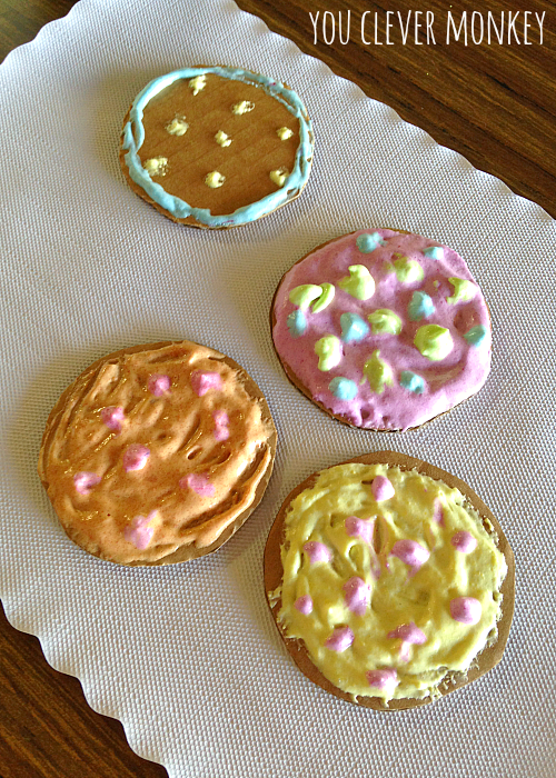 DIY CARDBOARD COOKIES FOR PROMPTING PLAY | you clever monkey