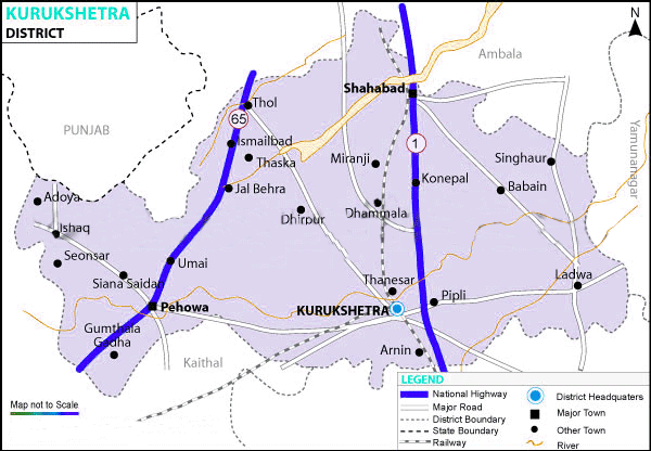 Rail-Map-india: kurukshetra railways map