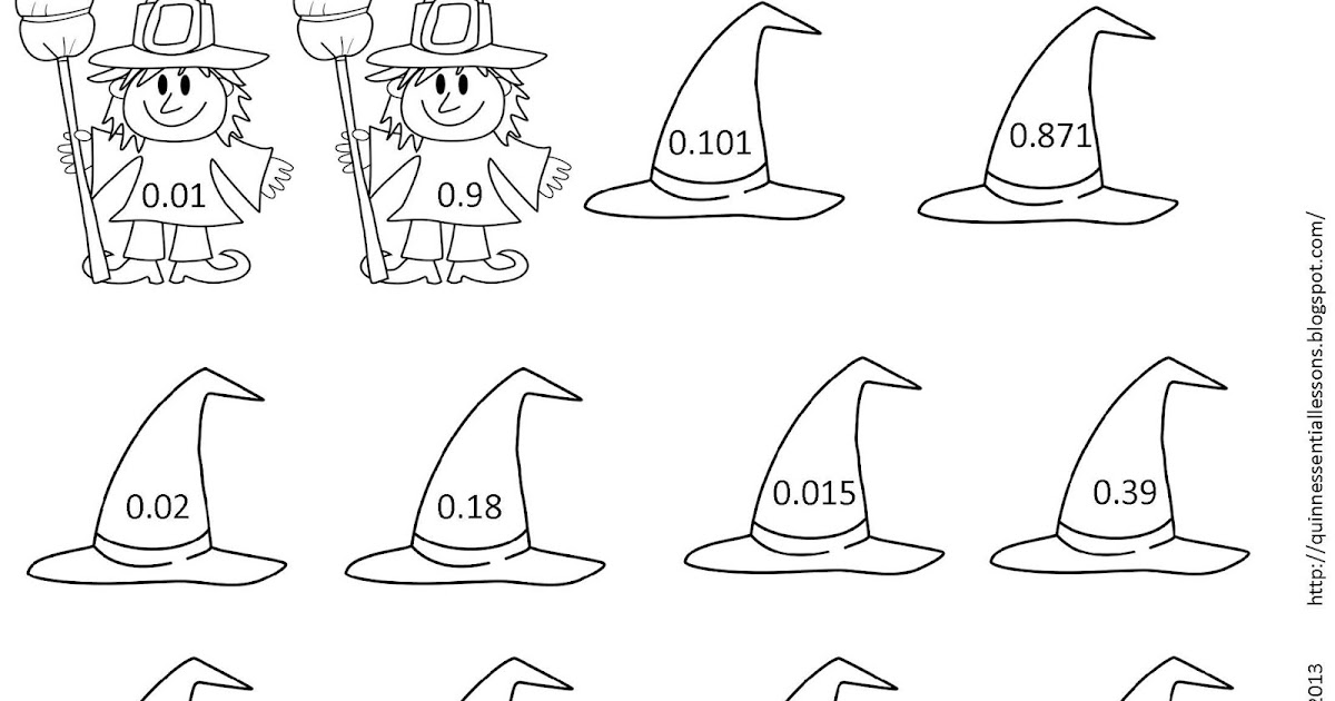 Classroom Freebies Too: Halloween Decimals