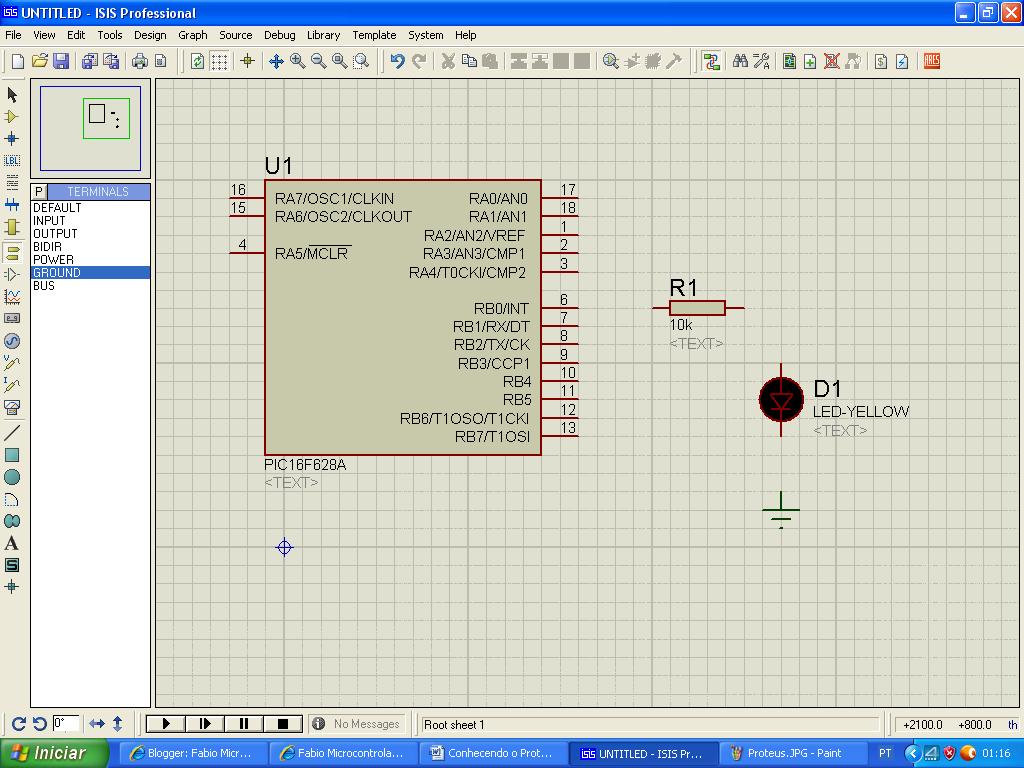 Fabio Microcontroladores: Conhecendo o Proteus