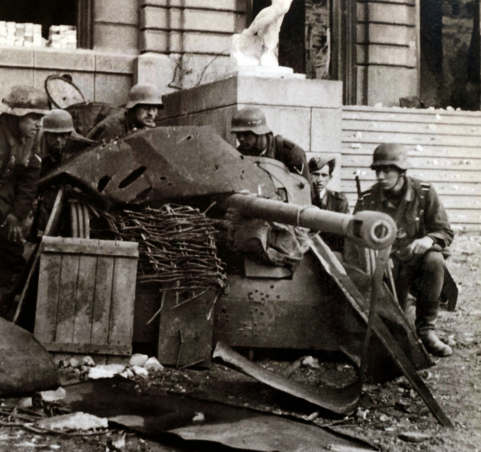 NAZI JERMAN: Foto 5 cm Pak 38 (L/60) (5 cm Panzerabwehrkanone 38 (L/60))
