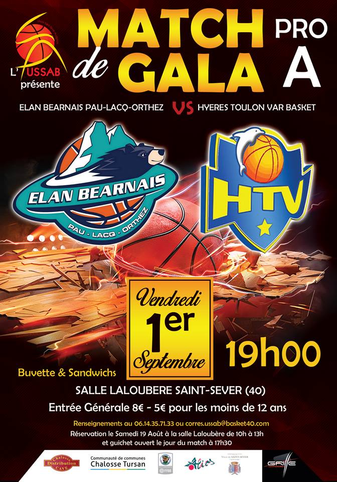 média40: L'USSAB organise un match de gala entre deux équipes de Pro A ...