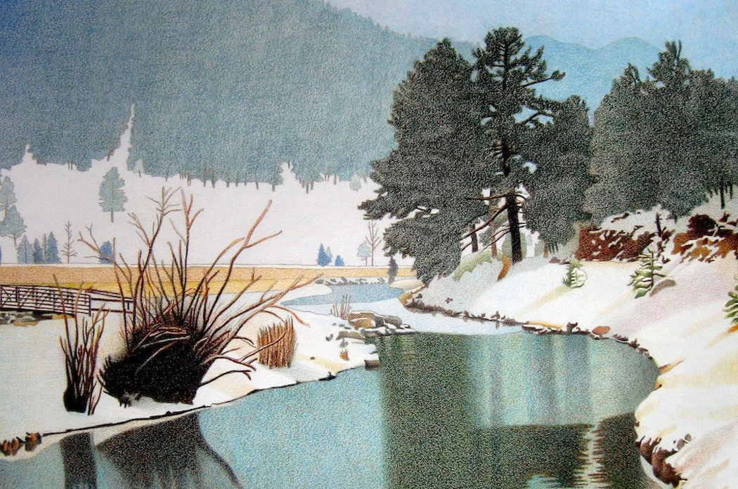 Winter Drawings With Color