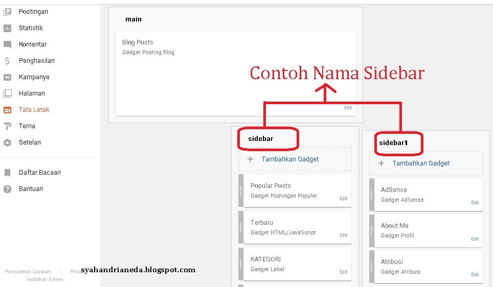 Cara Membuat Widget Tab pada Sidebar Blogspot - Catatan Syahandrian Eda
