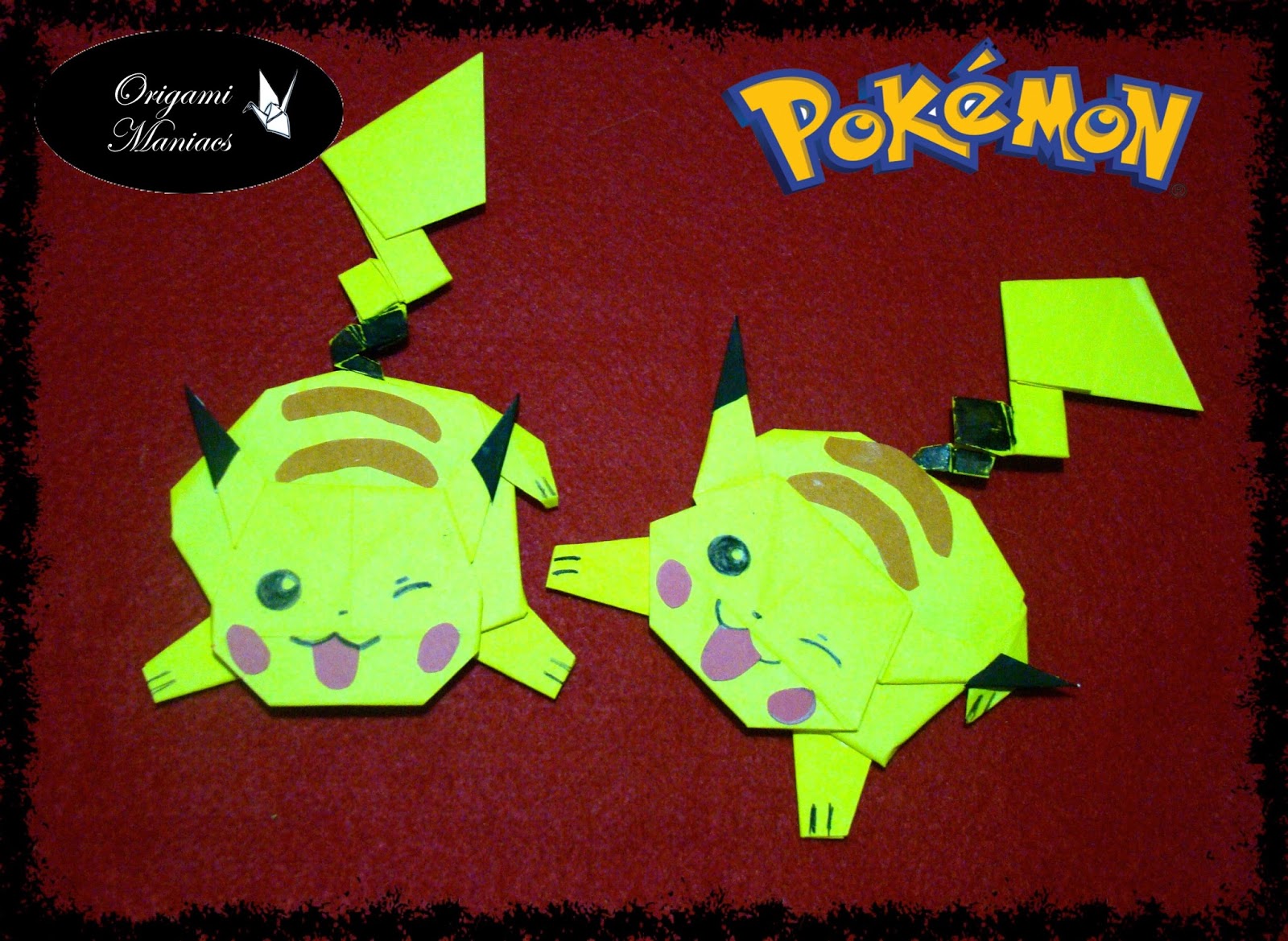 Origami Maniacs: Origami Pikachu
