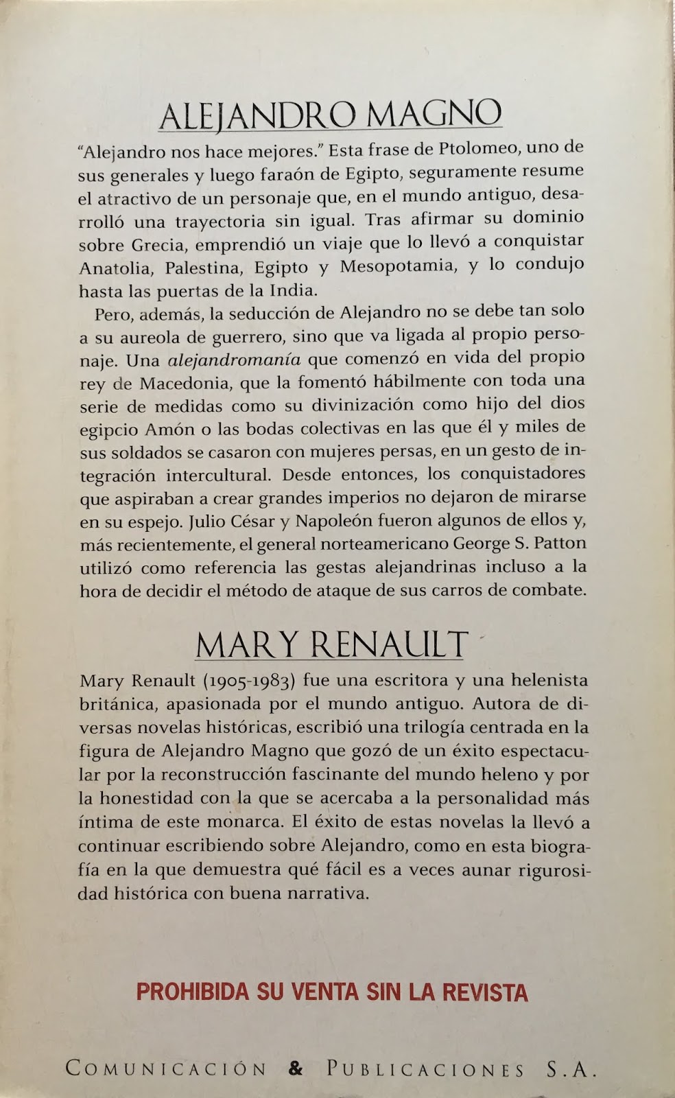 Biblioteca de Carmelinda: Alejandro Magno. Mary Renault