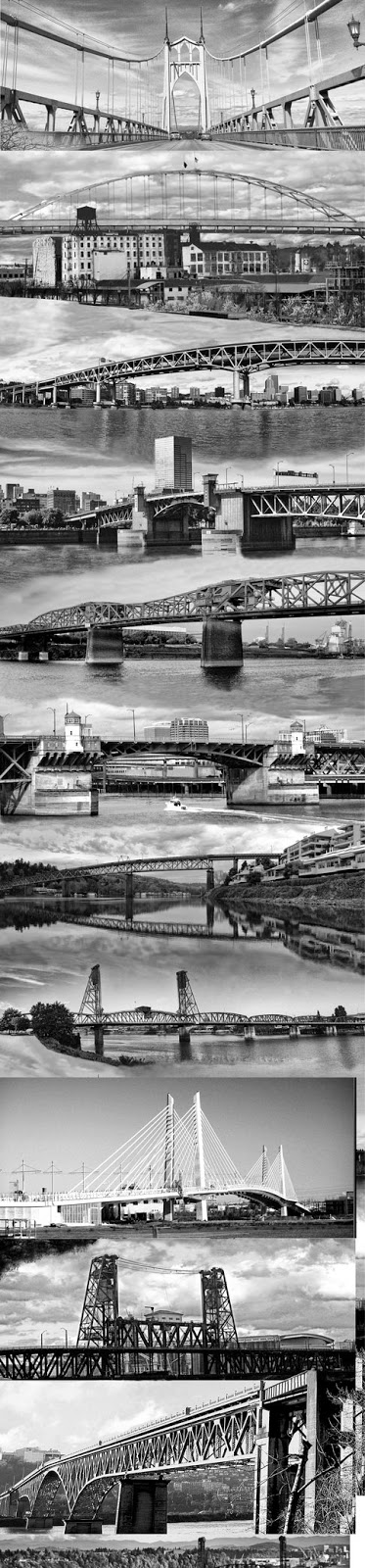 MesmanBlog: The 12 bridges crossing the Willamette River in Portland ...