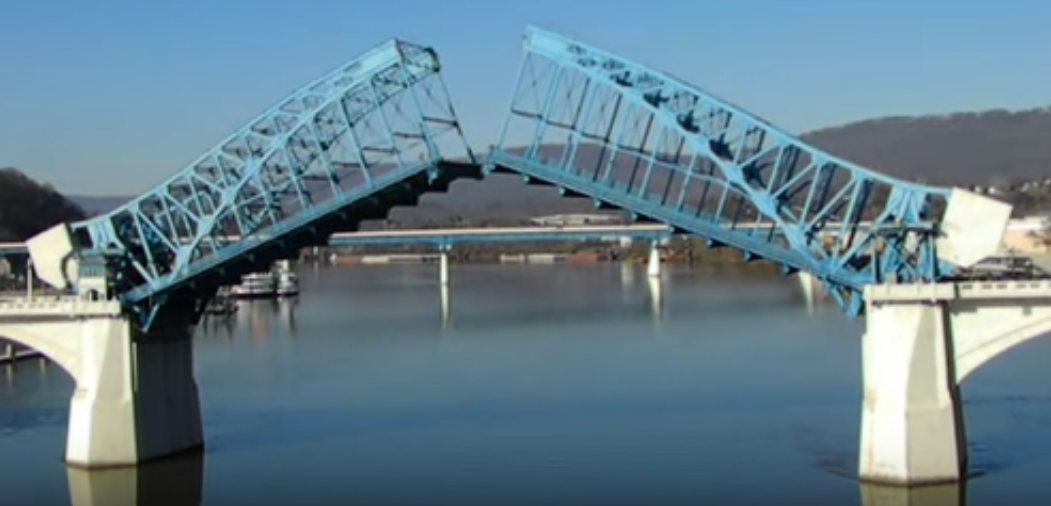 Industrial History: 1917 Market Street Bridge over Tennessee River in ...