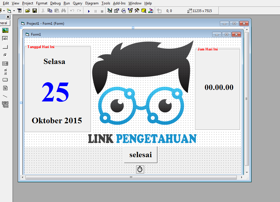 Tutorial Membuat Kalender Menggunakan aplikasi Visual Basic 6.0 - Link ...