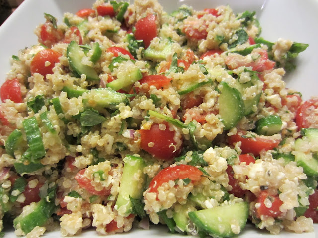 Bourbon and Bleu: meatless monday: mediterranean quinoa