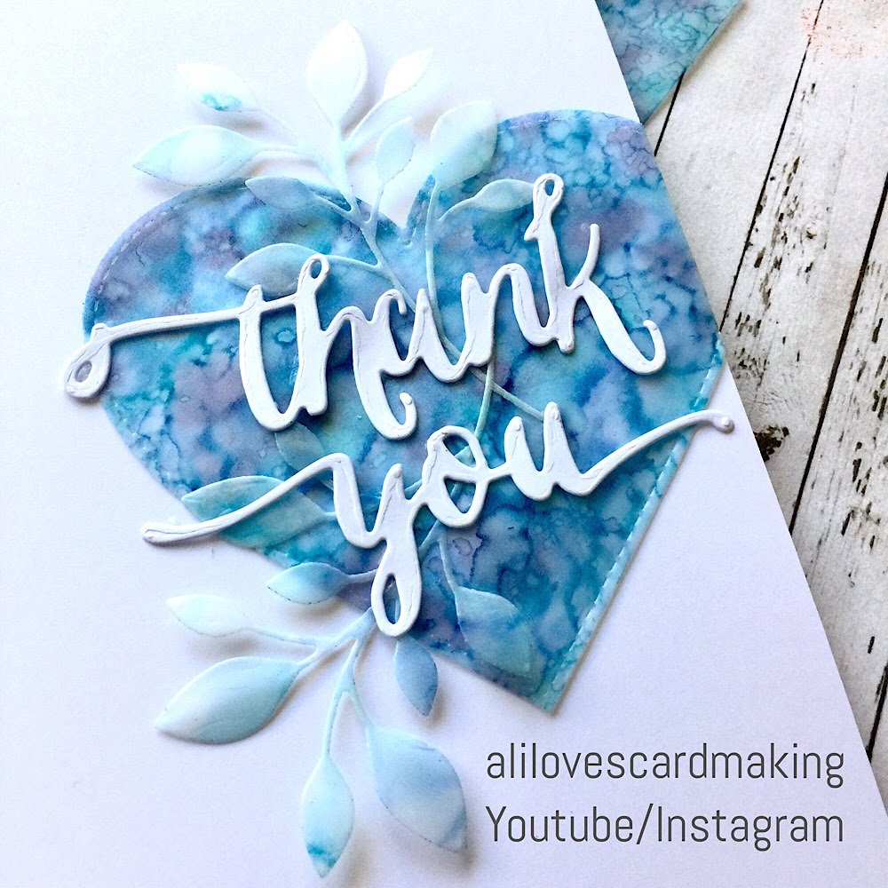 Vellum Marbling with Alcohol Inks | alilovescardmaking