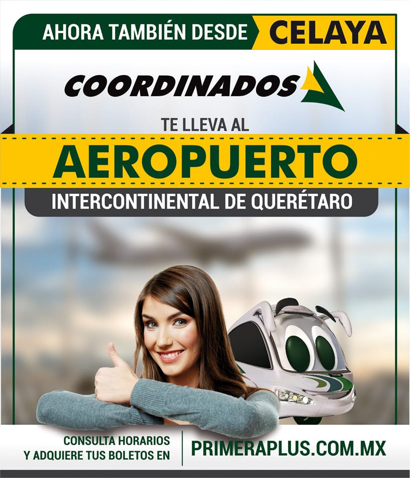 Coordinados conecta Celaya con el Aeropuerto Intercontinental de Queretaro
