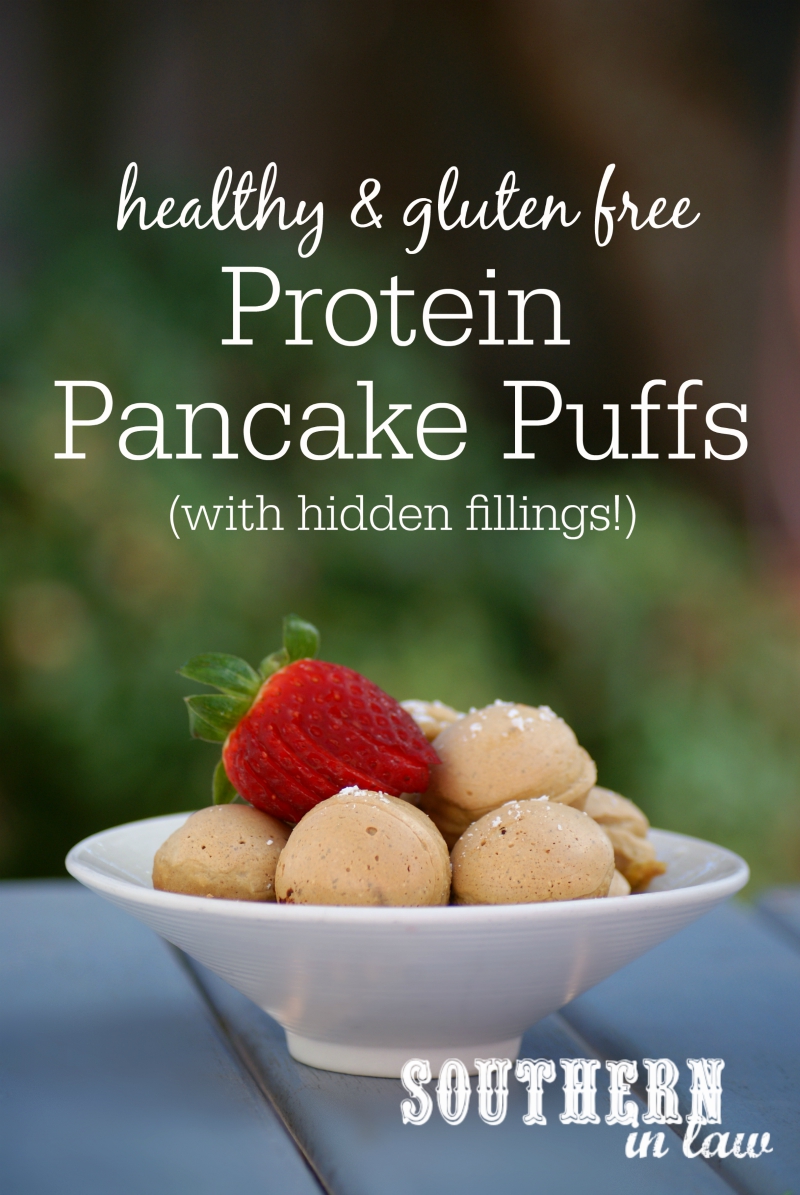 Southern In Law: Recipe: Healthy Protein Pancake Puffs with Hidden Fillings