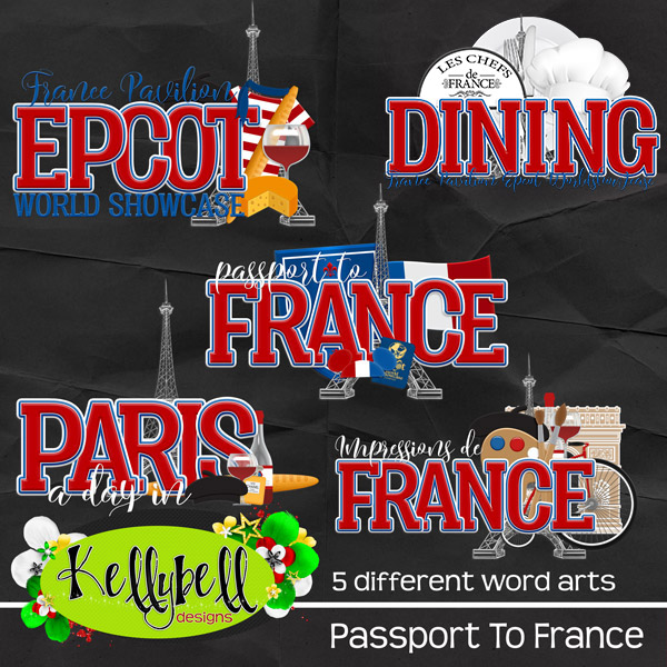 Digital Layouts by 3BluEyedBabies: Passport to France