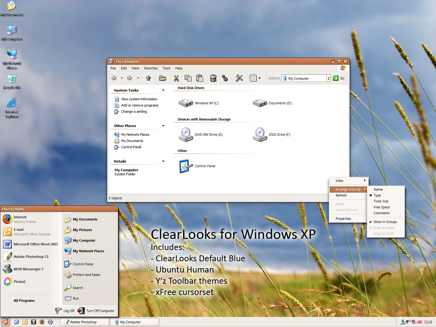 How to change Themes Windows XP on Backtrack 5 | Computer Bagus