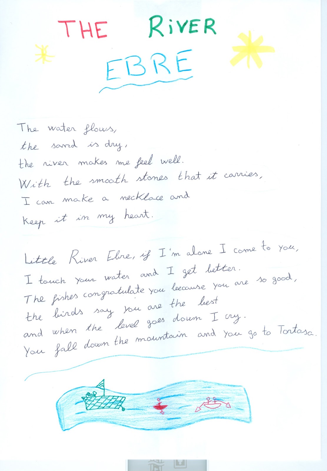 ComeniusRivers: Poems about the rivers from Spain