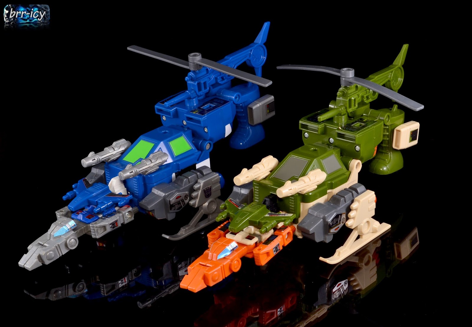 Brr-icy's Transformers Reviews: Black Shadow and Blue Bacchus Comparison