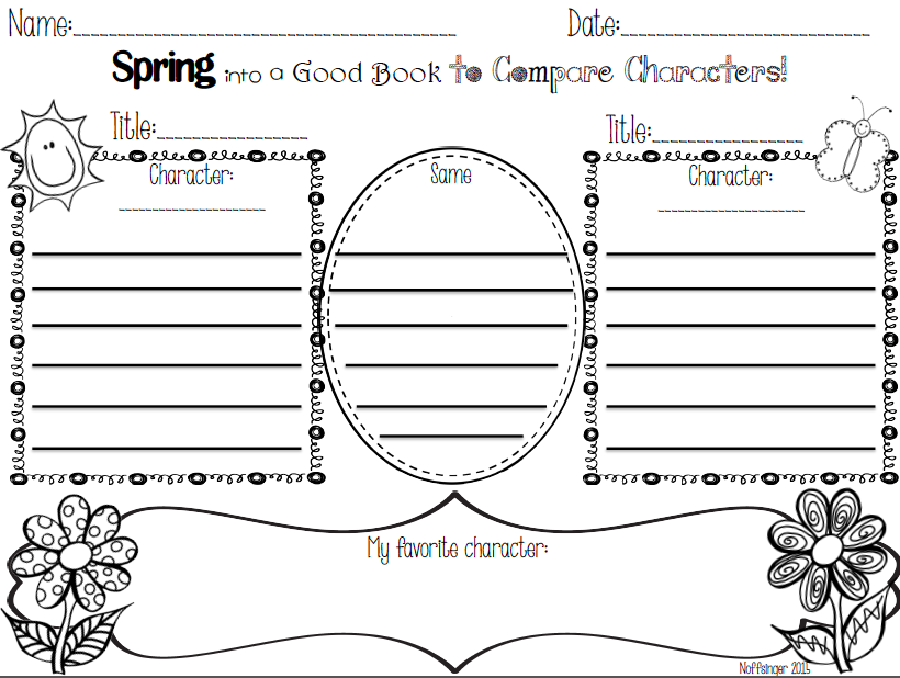 Literacy Loving Gals: Spring into a Good Book! Spring-Themed Graphic ...