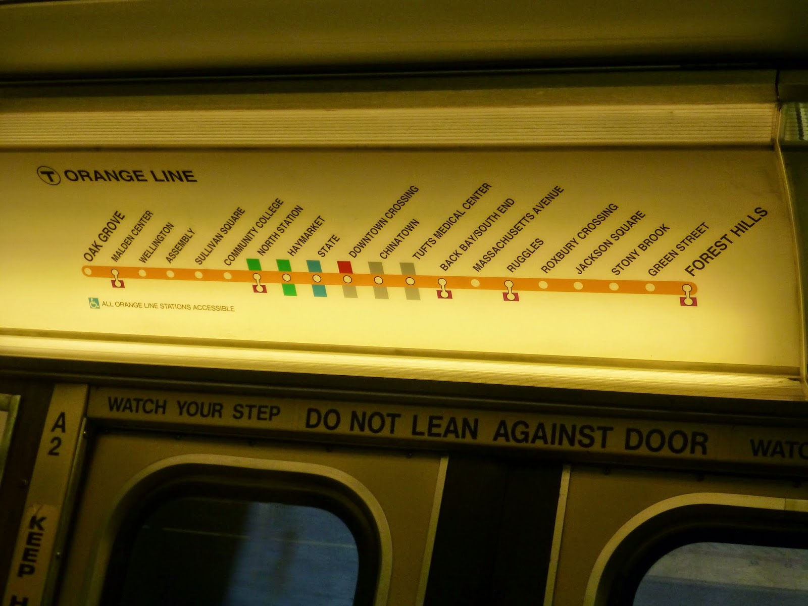 Miles on the MBTA: Random Photos: New Orange Line Maps!