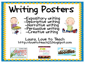 3-6 Free Resources: Writing Posters