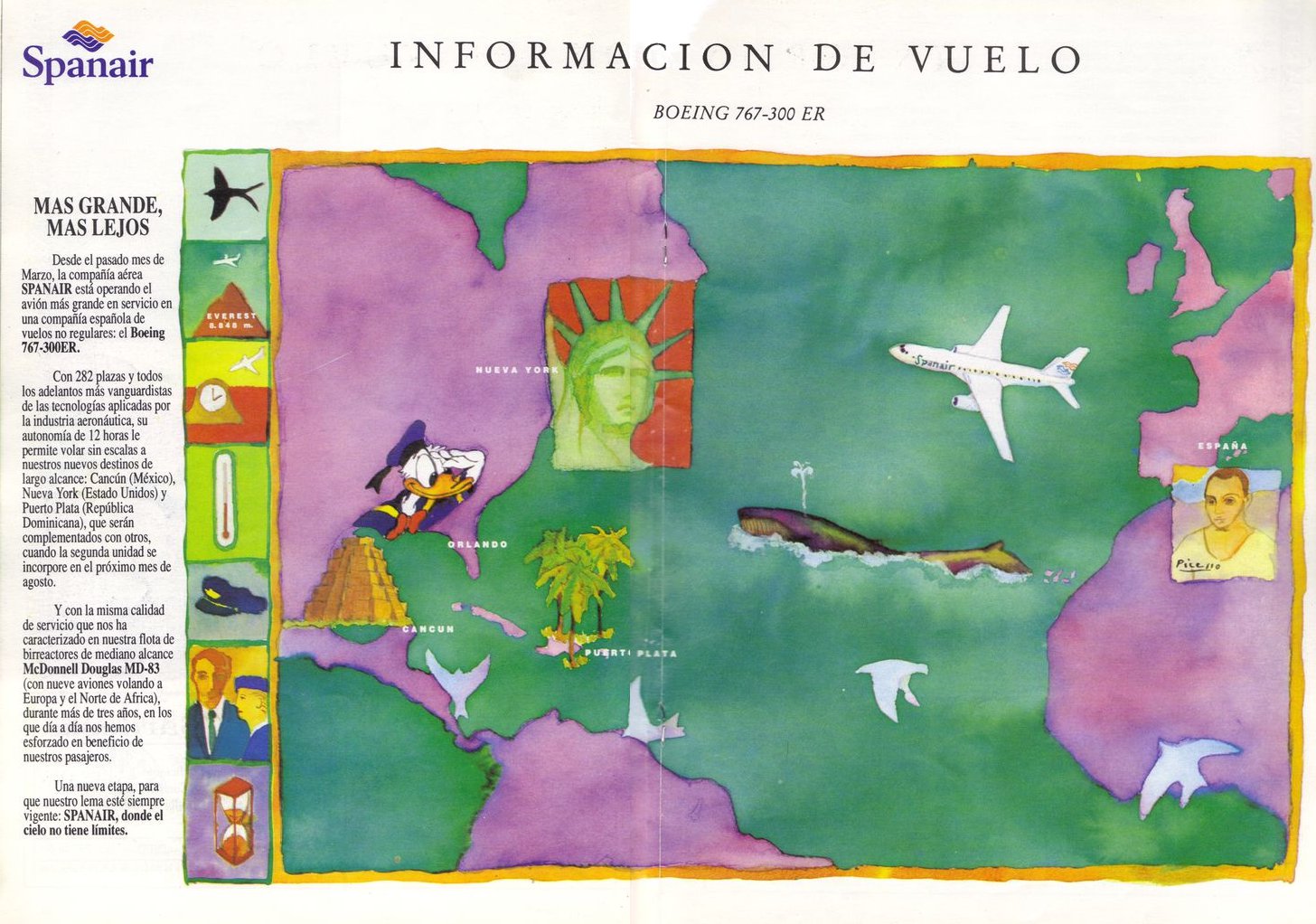 Airline memorabilia: Publicidad de Spanair