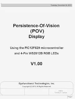 Dysfunctional Technologies: RGB LED Persistence-Of-Vision Display ...