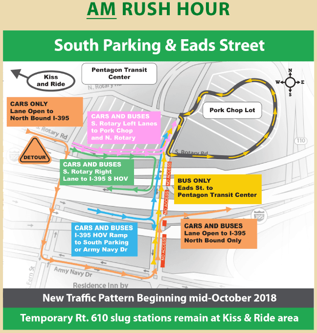 New Traffic Pattern at the Pentagon October 15, 2018 ~ Sluglines