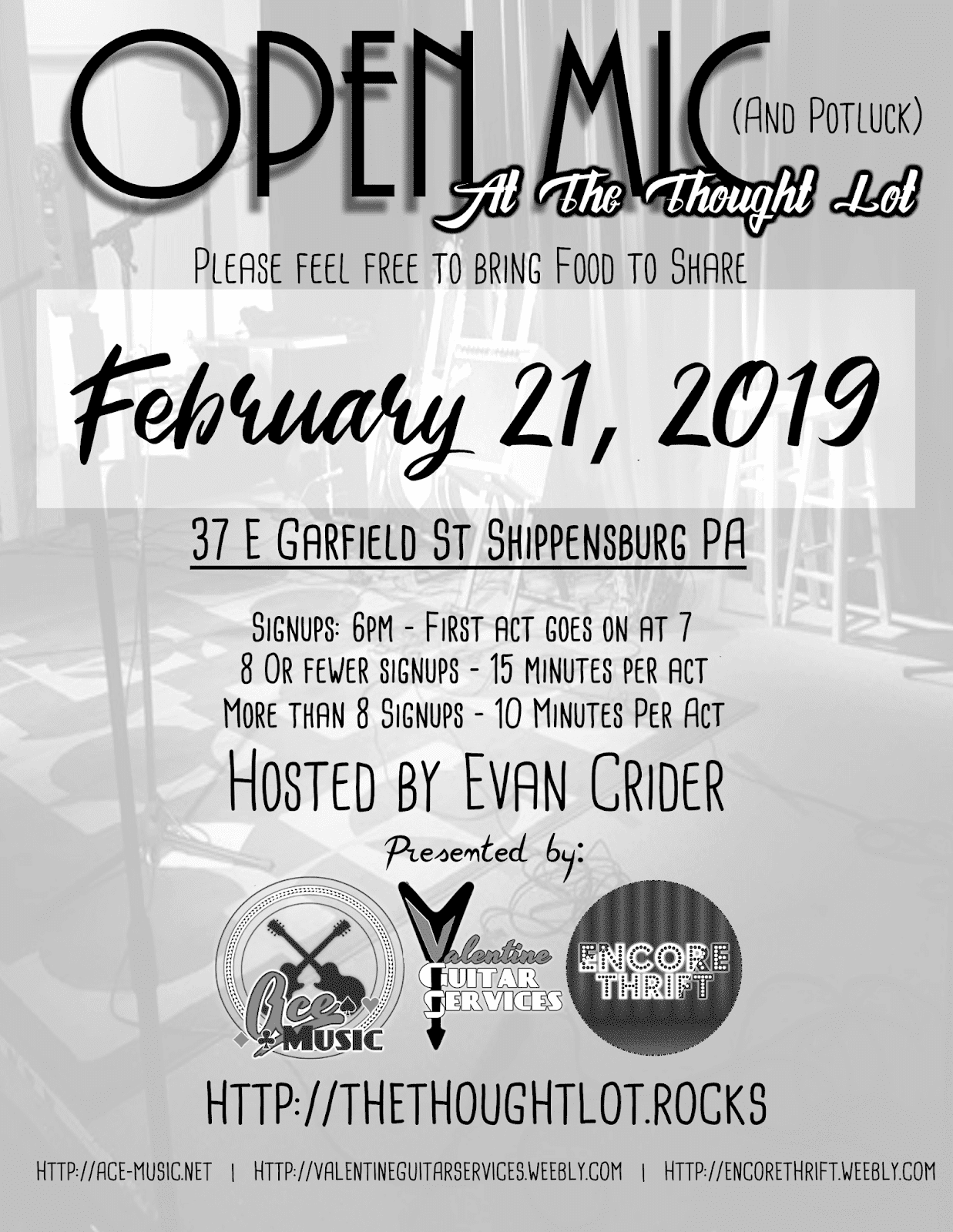Valentine Guitars February Open Mic Announcement valentine-guitars-february-open-mic-announcement