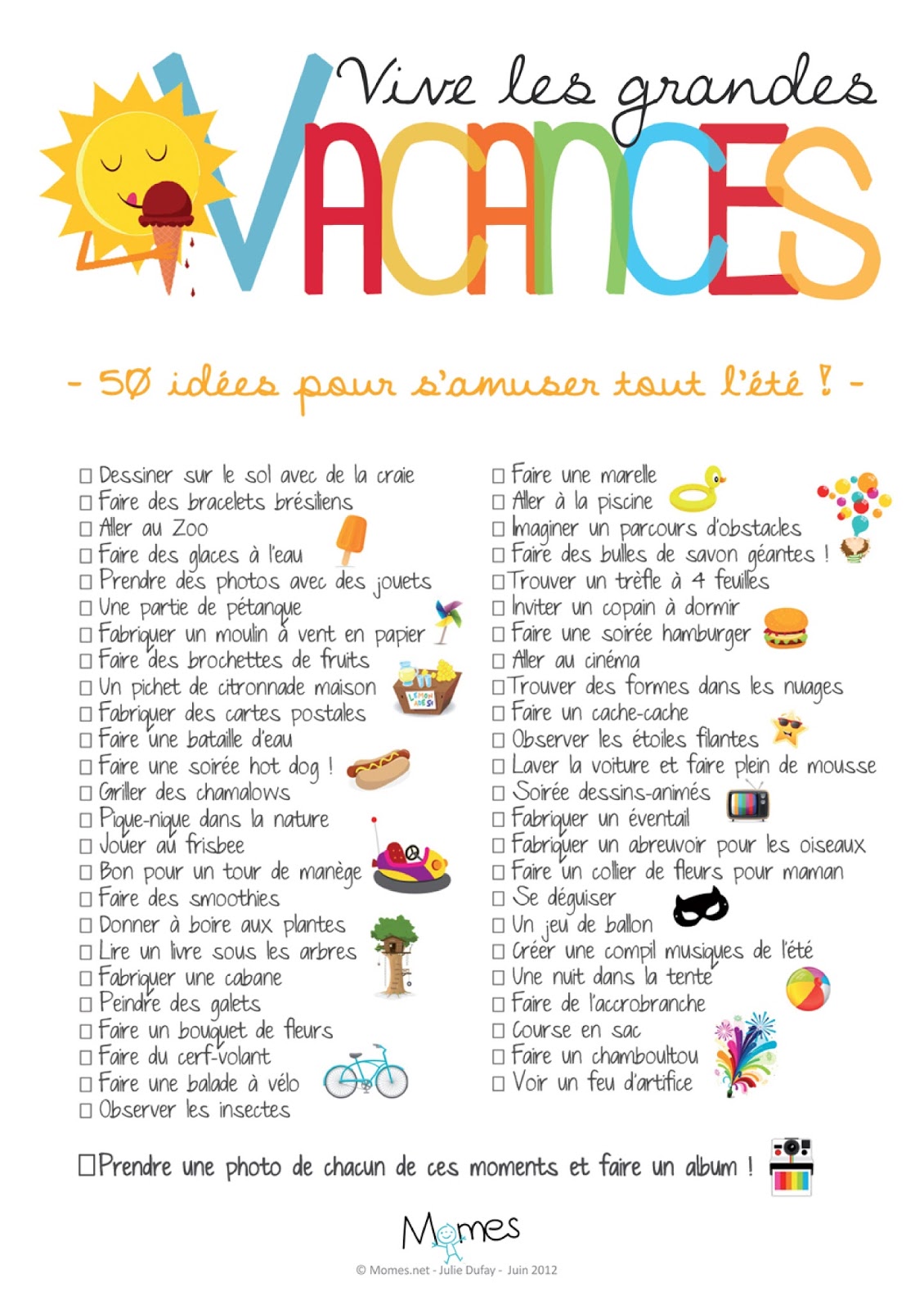 TICs en FLE: Liste d'idées pour s'amuser pendant l'été