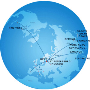 The Timetablist: Finnair: Worldwide Network, c.2005-08