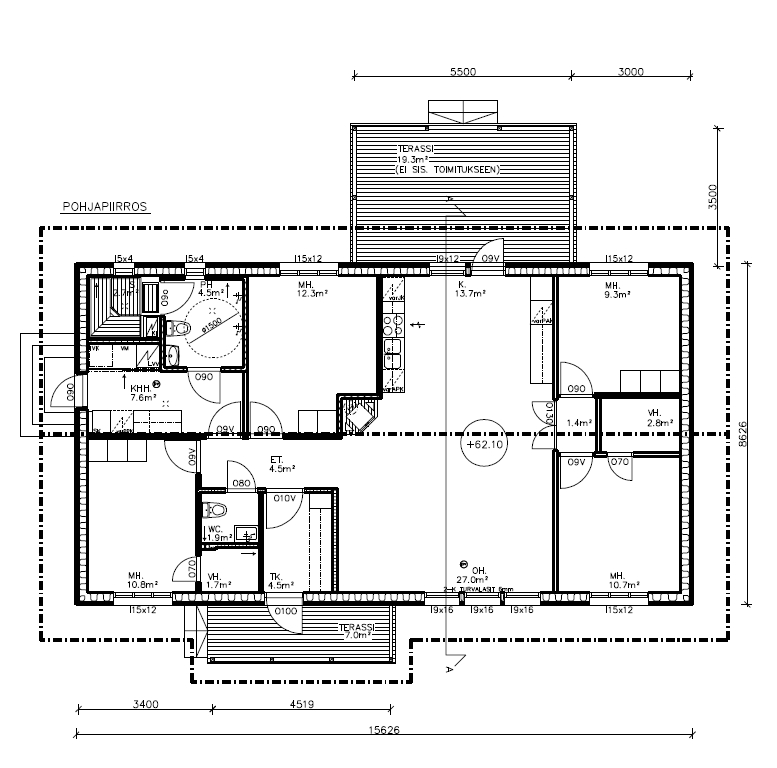 Perhosniitty: Piirustukset