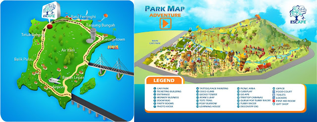 Penang ESCAPE Theme Park detail, with introduction, fee, food and map ...