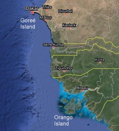 Bissau Town and Ilha de Orango, Bijagos Islands, Guinea Bissau ...