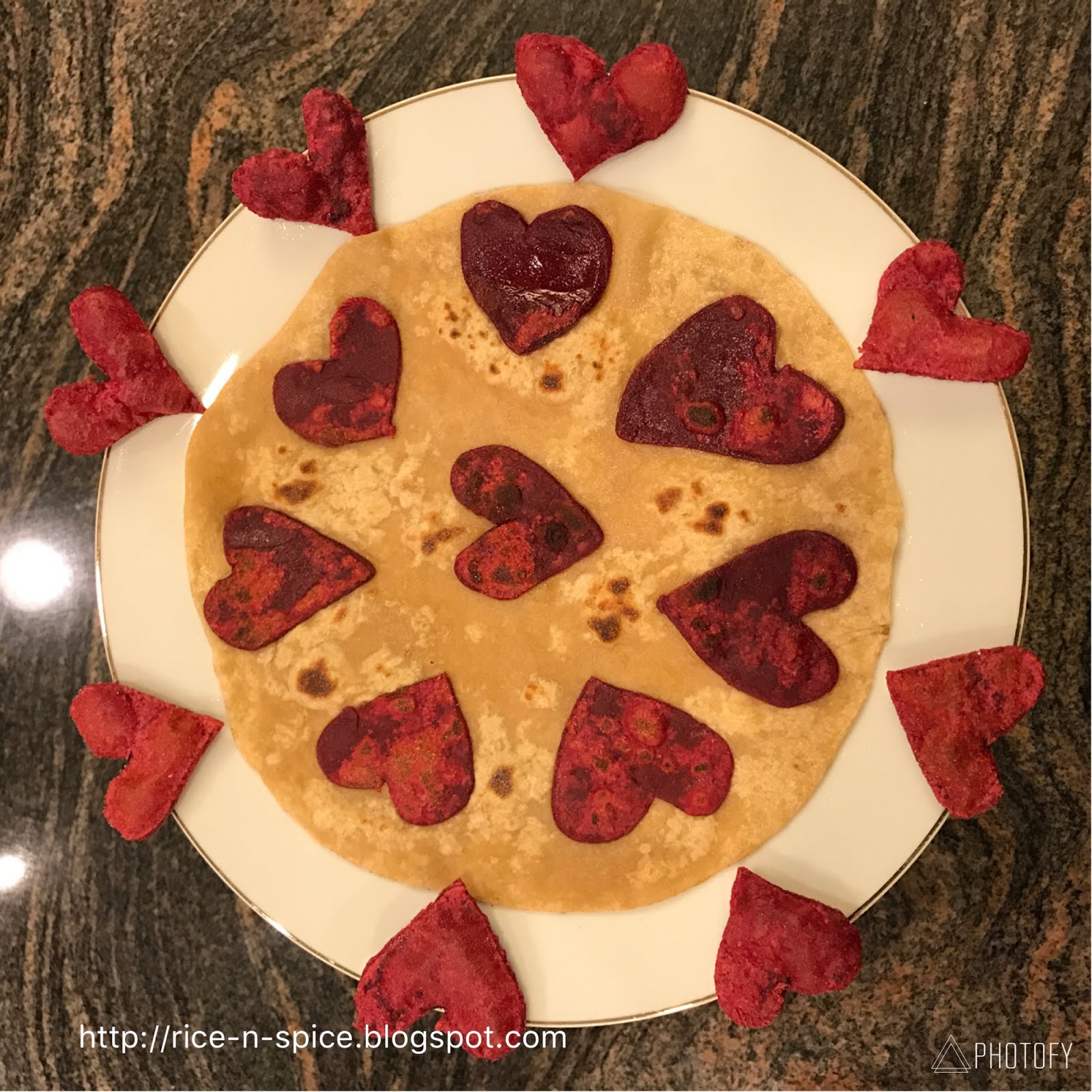 Rice N Spice: Beet Chapati & Mini Puris