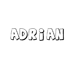 Nombre Adrian para colorear - COLOREA TUS DIBUJOS